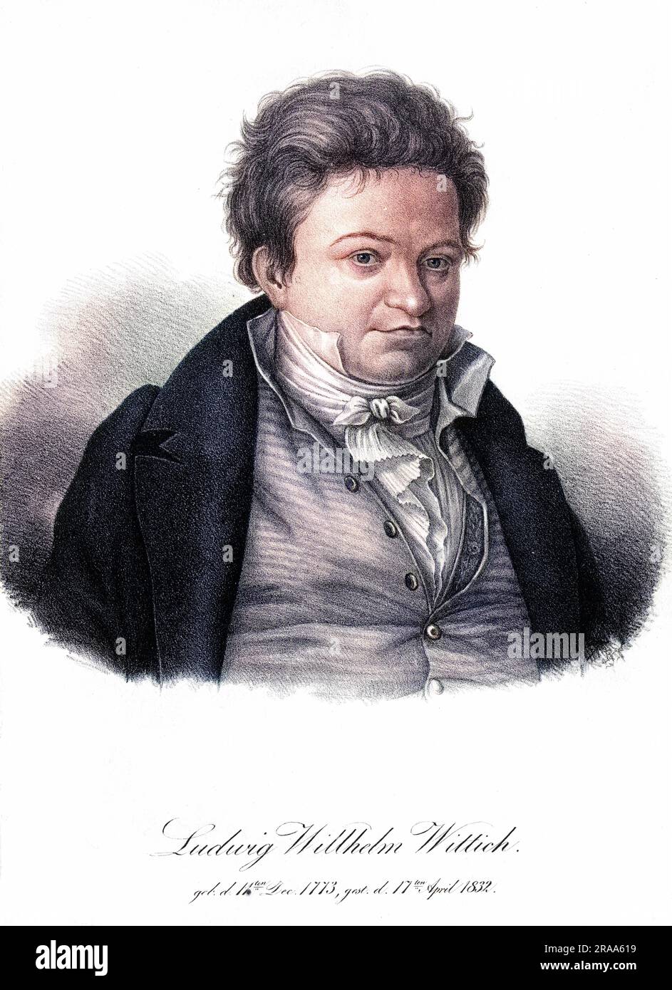 LUDWIG WITTICH a fine lithographic portrait of this distinguished ...