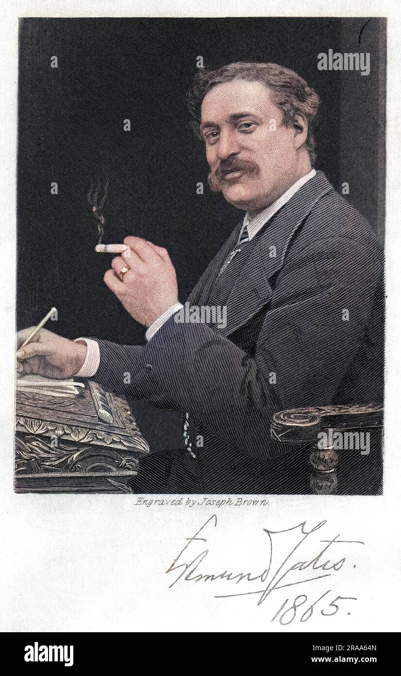 EDMUND HODGSON YATES (1831 - 1894), writer and journalist with his ...