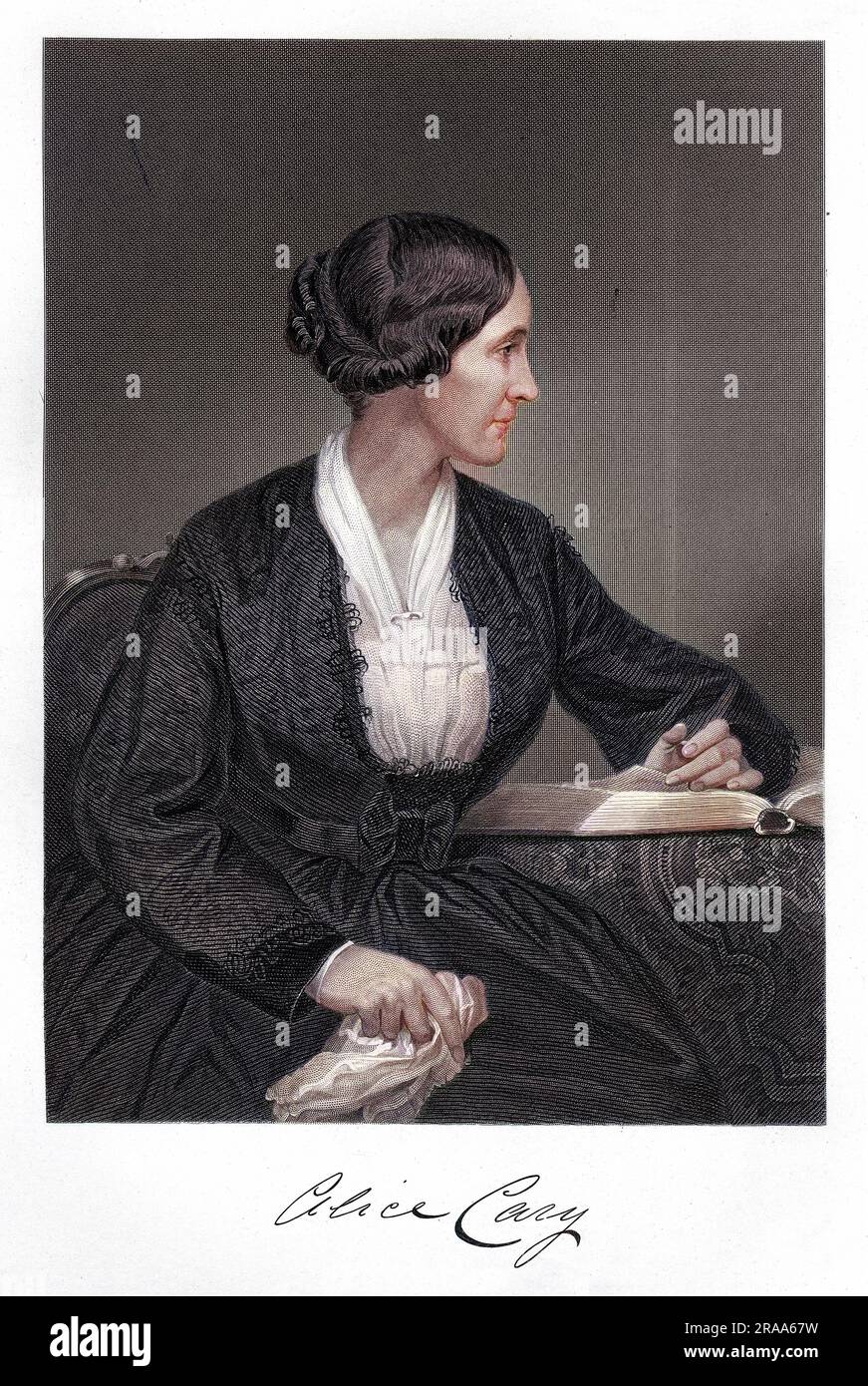 ALICE CARY (1820 - 1870), American poet, author of 'Poems of Faith ...