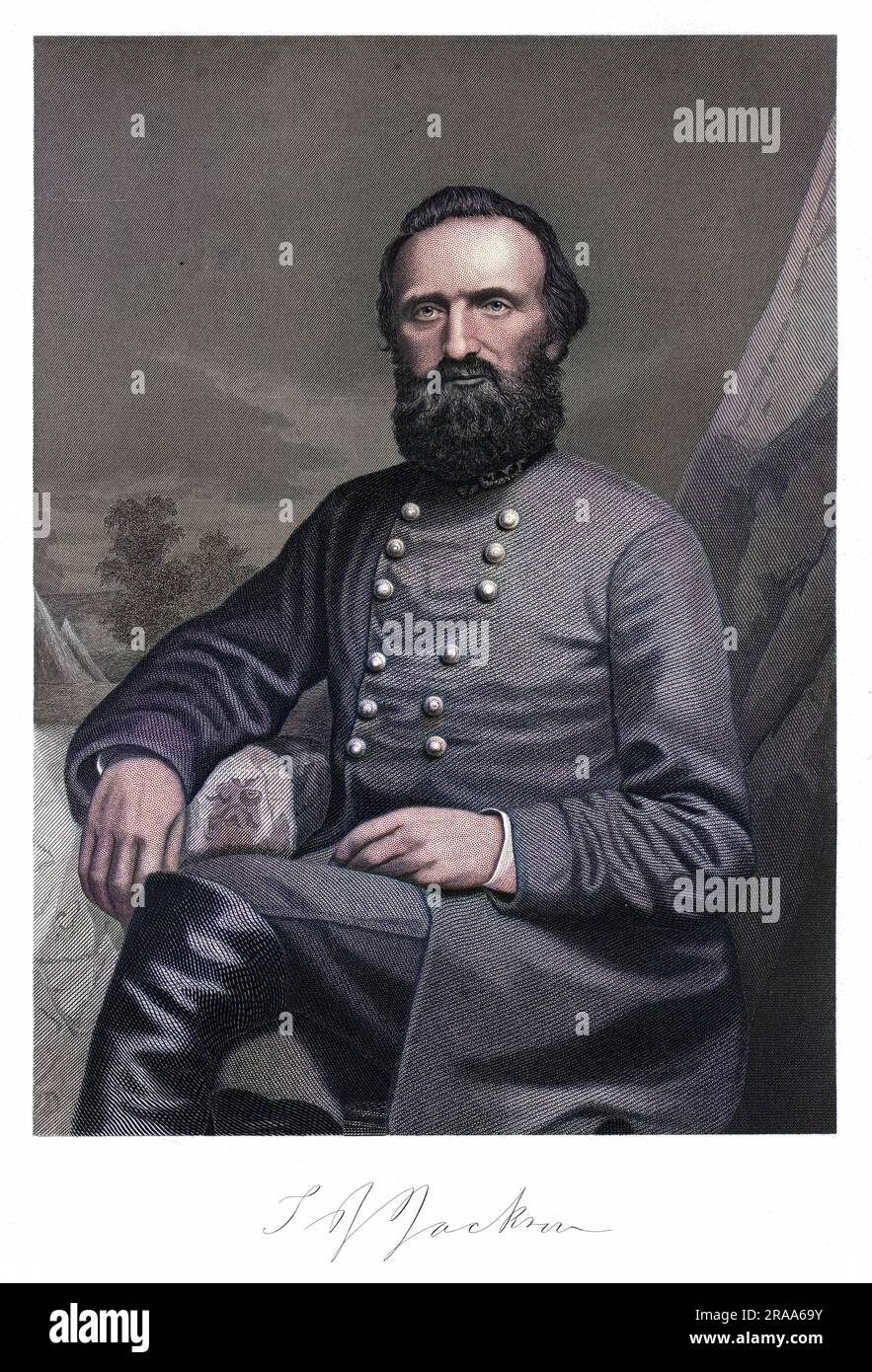 THOMAS JONATHAN JACKSON (1824 - 1863), American military commander in ...