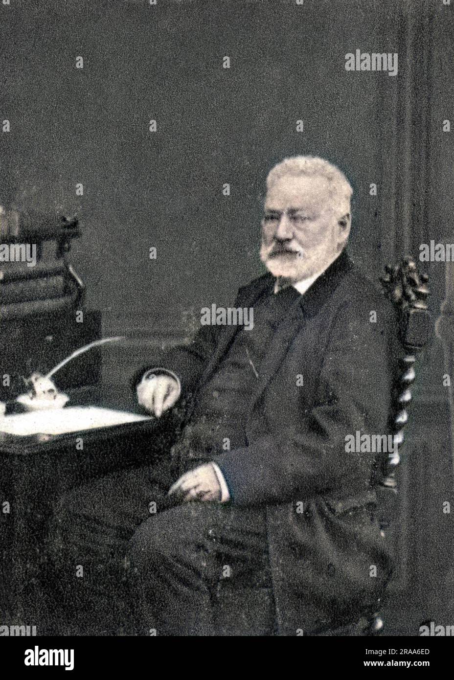 VICTOR HUGO French poet and playwright. Photo 1872, after his return to ...