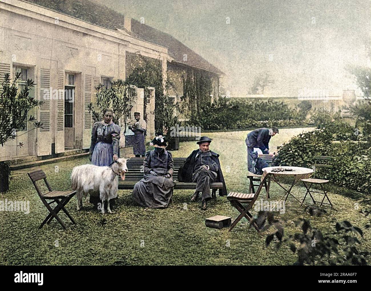 FRANCOIS COPPEE French writer, caught by the photographer in a ...