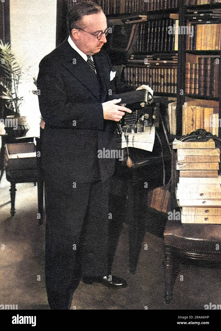 ANDRE TARDIEU (1876 - 1945), French journalist, photographed in 1919 ...