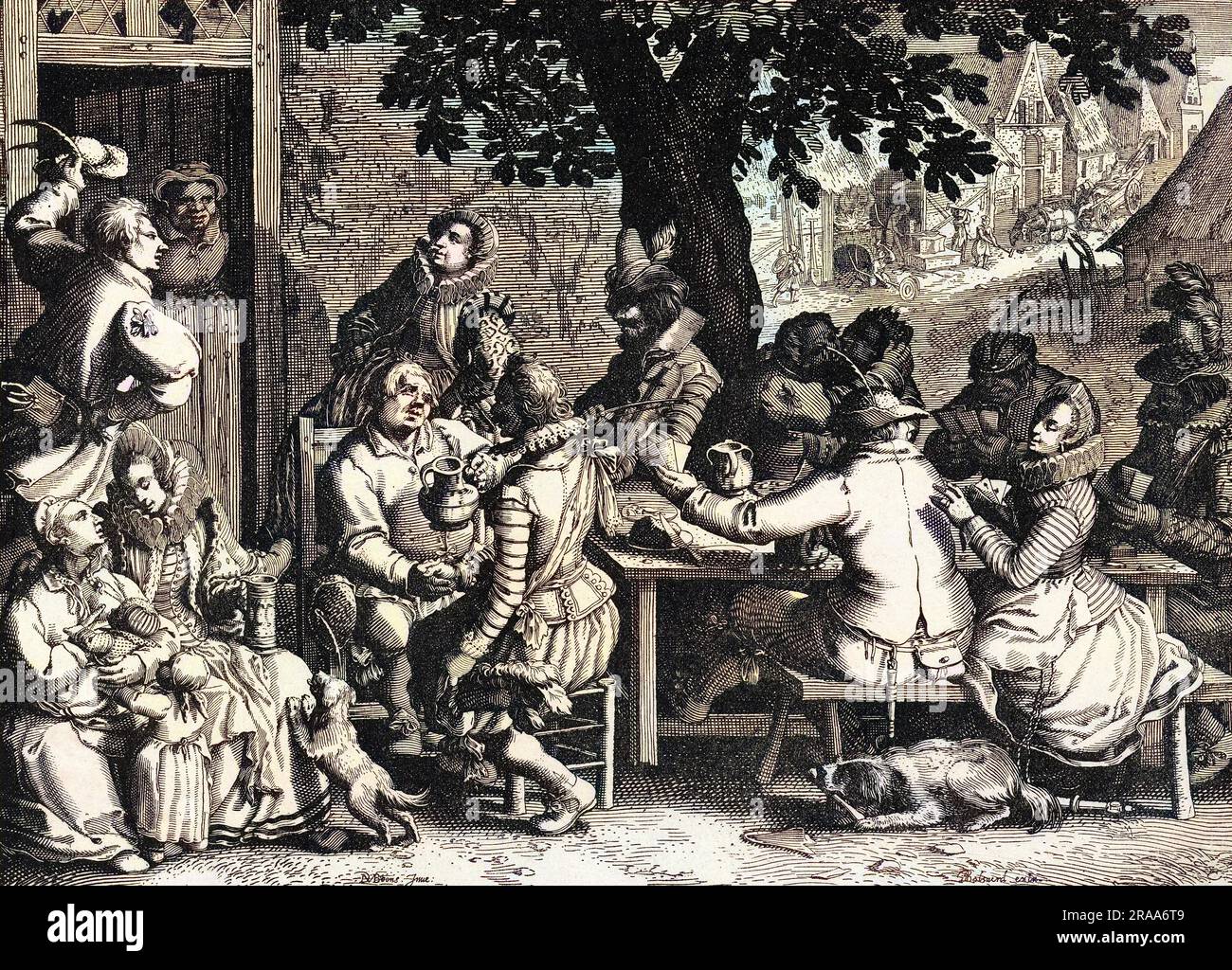 Spanish soldiers fraternising with Dutch peasants. Like the Germans ...