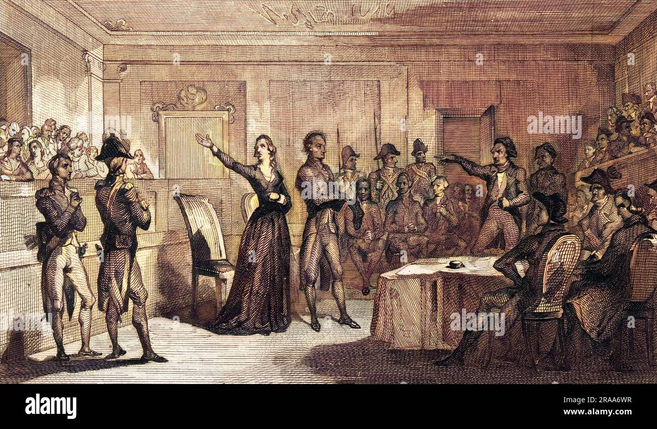 The queen defends herself before the revolutionary tribunal. Date ...