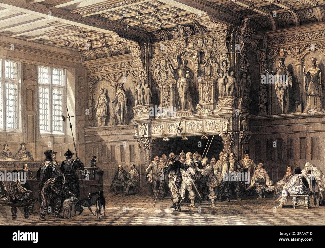Interior of the palais de justice in the 17th century Date: 16th ...