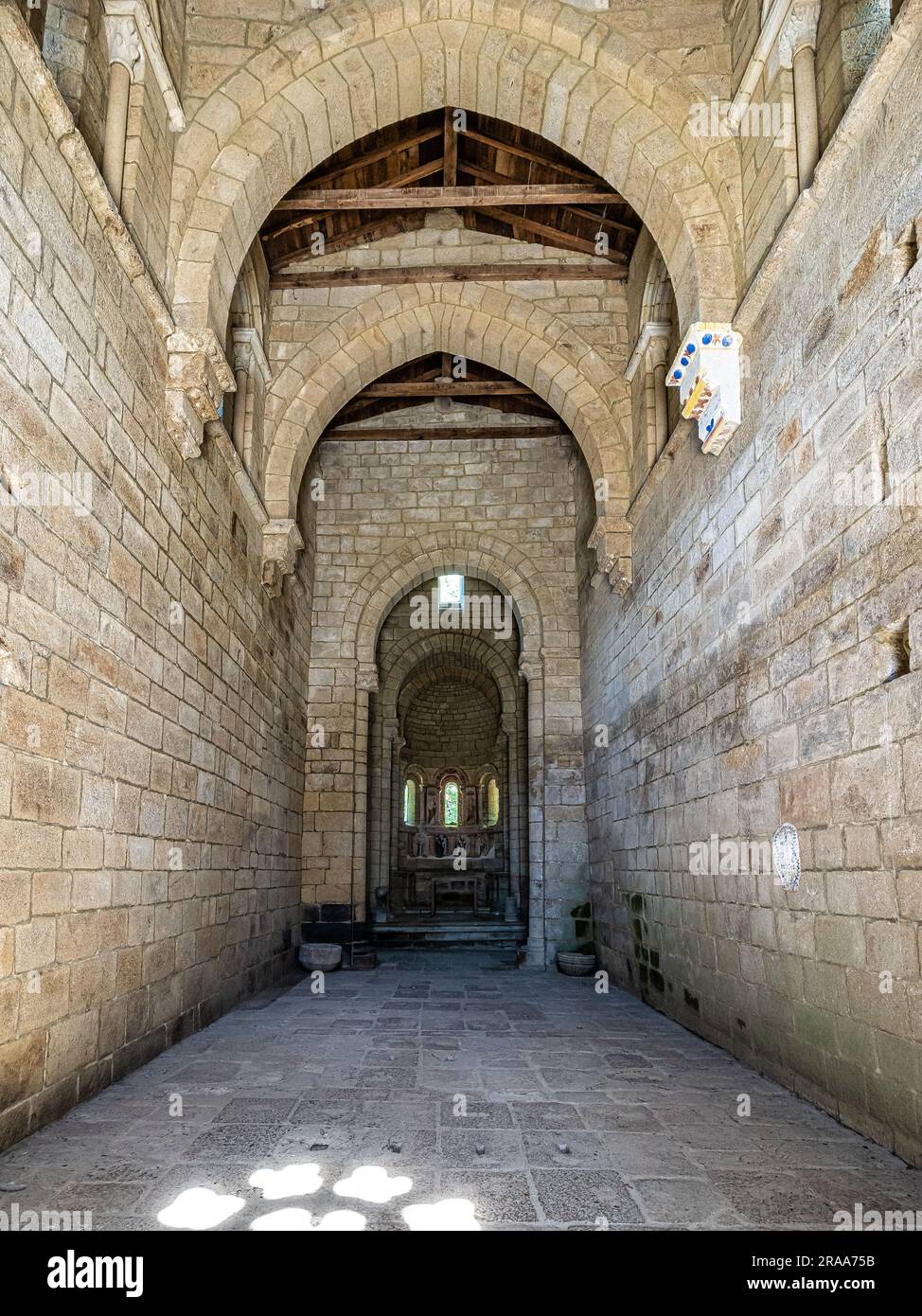 The romanesque gothic monastery of Santo Estevo de Ribas de Sil, now a ...