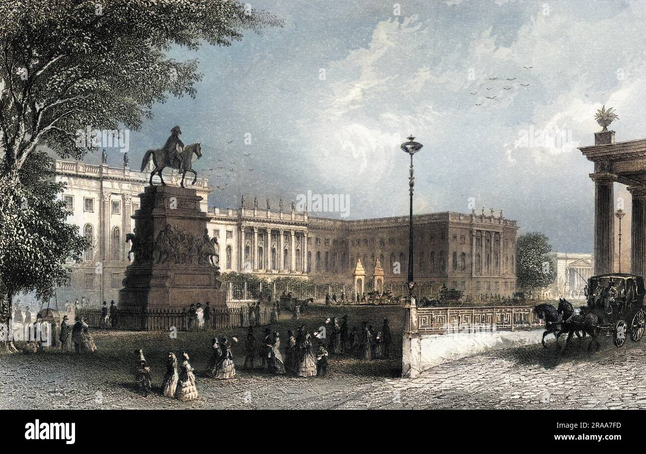 Berlin university Date: circa 1840 Stock Photo - Alamy