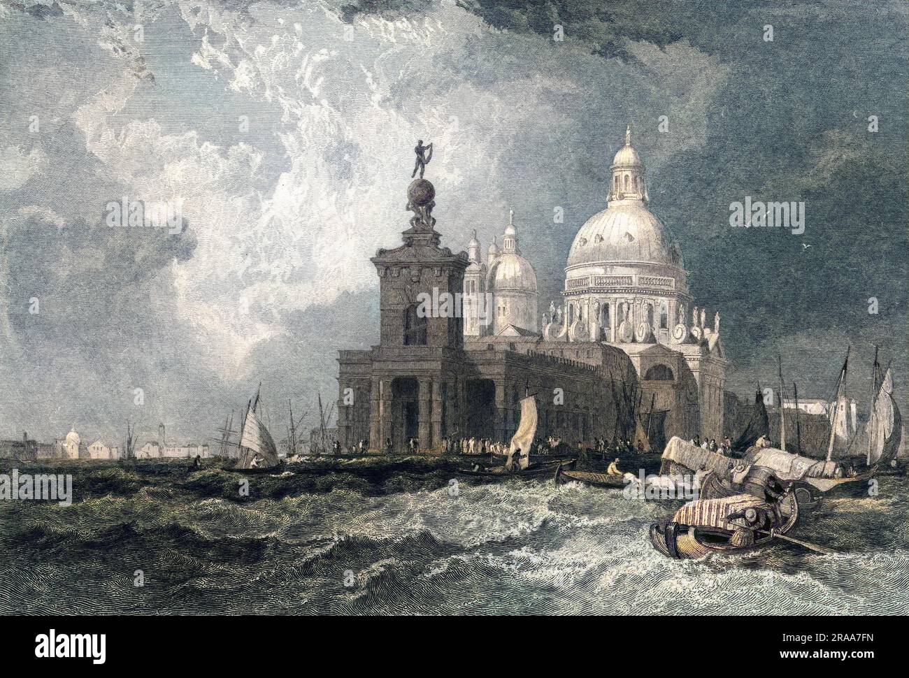 The Dogana, (customs house) Date: circa 1835 Stock Photo - Alamy