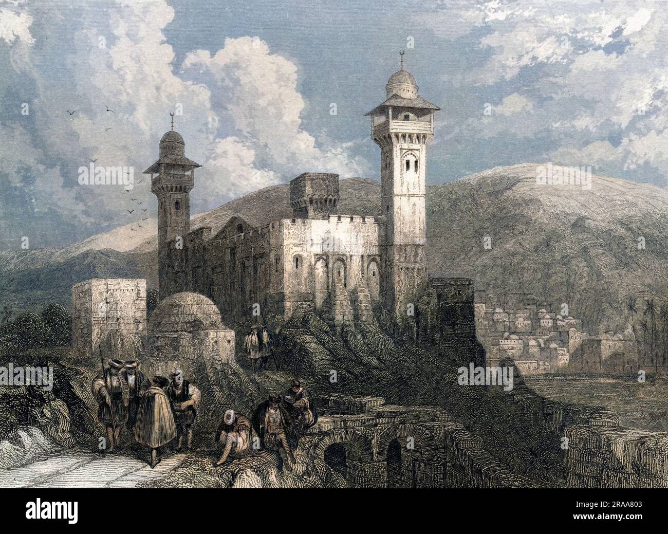 Mosque erected over the alleged graves of Abraham and the patriarchs ...