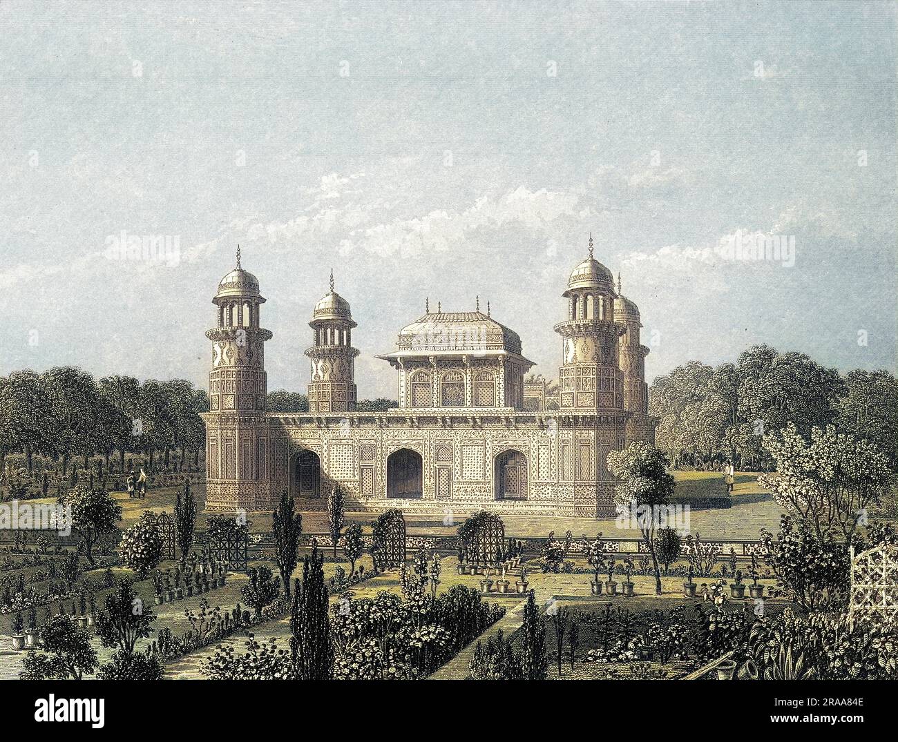 Tomb of Elmad-ud Dowlah. Date: circa 1840 Stock Photo - Alamy