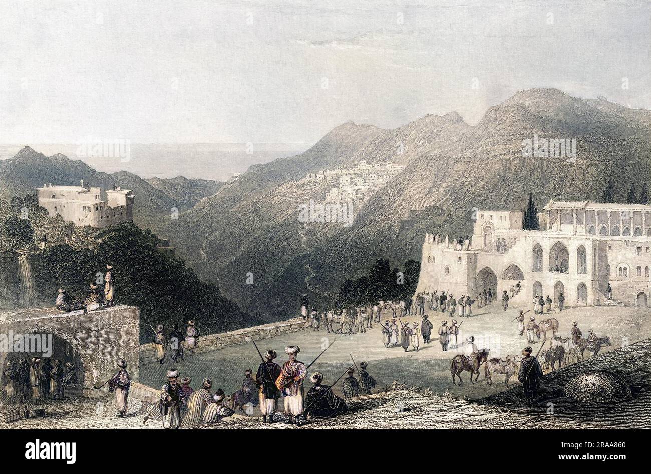The Druses' Palace Date: circa 1835 Stock Photo - Alamy