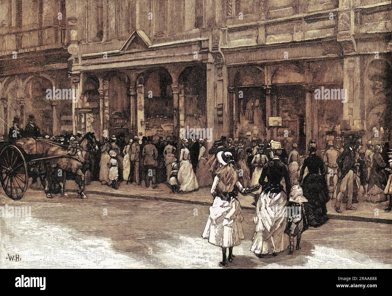 Collins Street Date: circa 1880 Stock Photo - Alamy