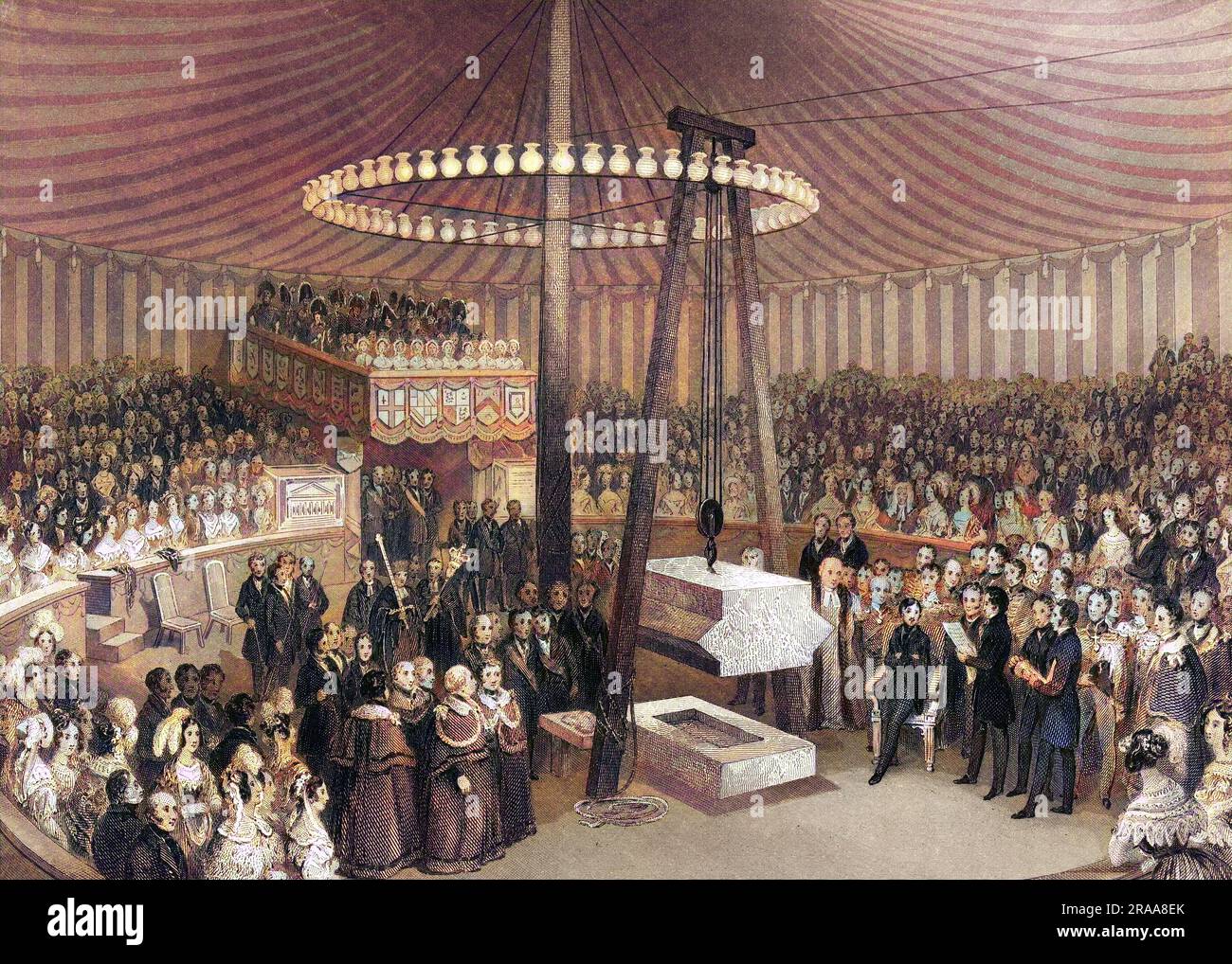 Prince Albert lays the foundation stone of the new (third) Royal ...