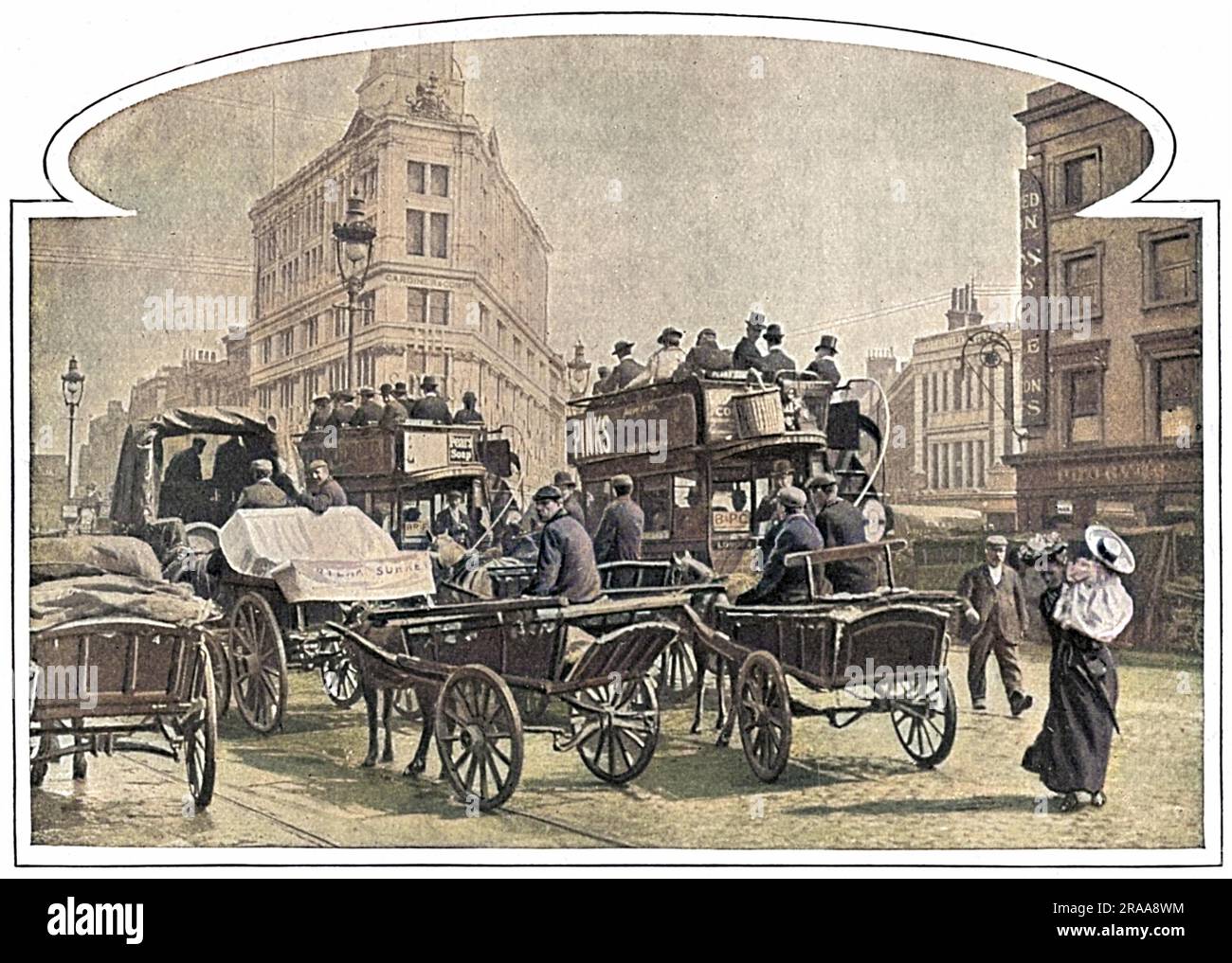 Leman Street corner, Whitechapel. Date: circa 1900 Stock Photo - Alamy