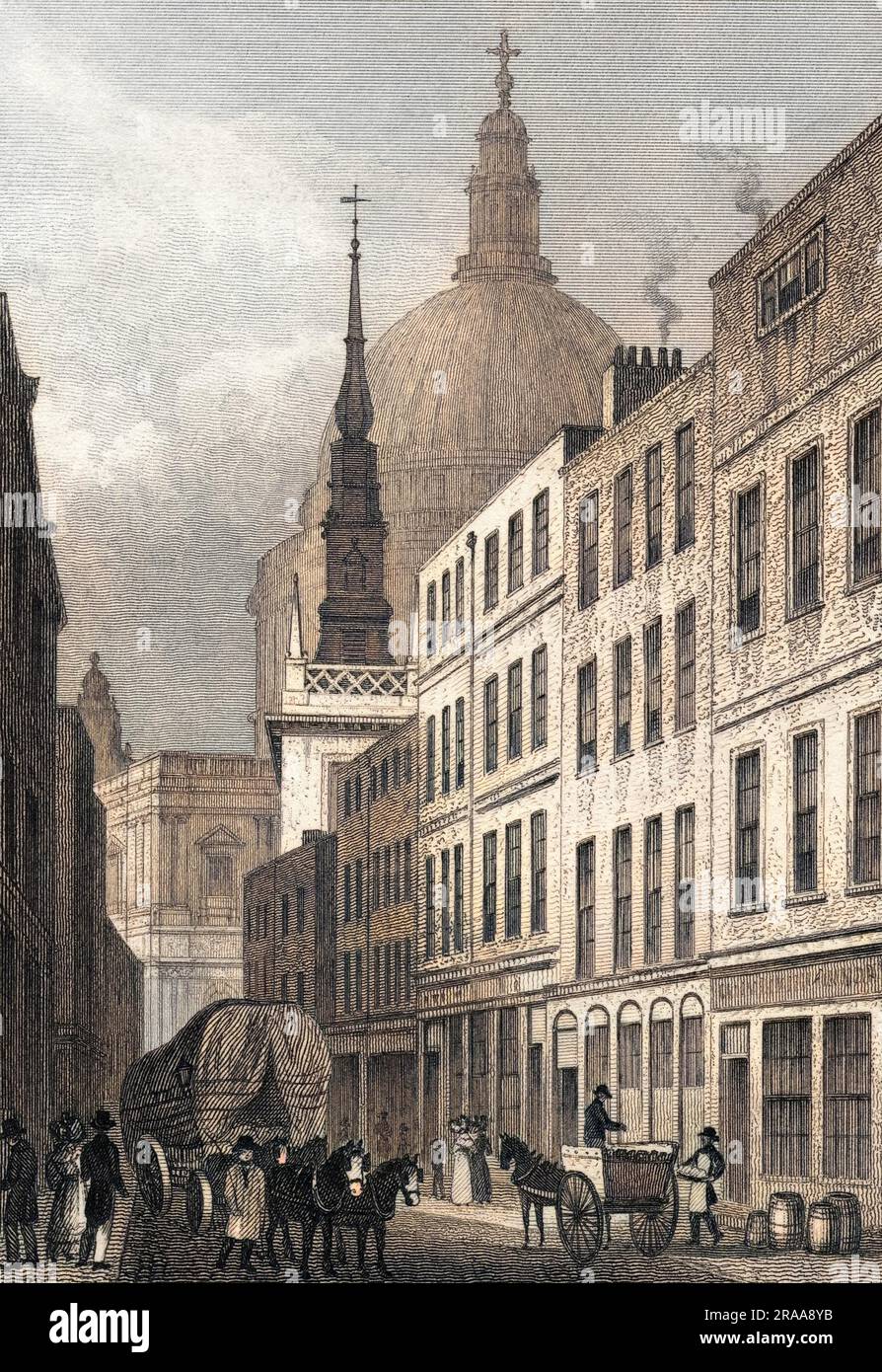 Church of saint Austin (= Augustine) Date: 1830 Stock Photo - Alamy