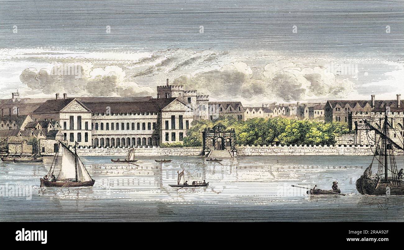 York House, from the river. Date: 17th century Stock Photo - Alamy
