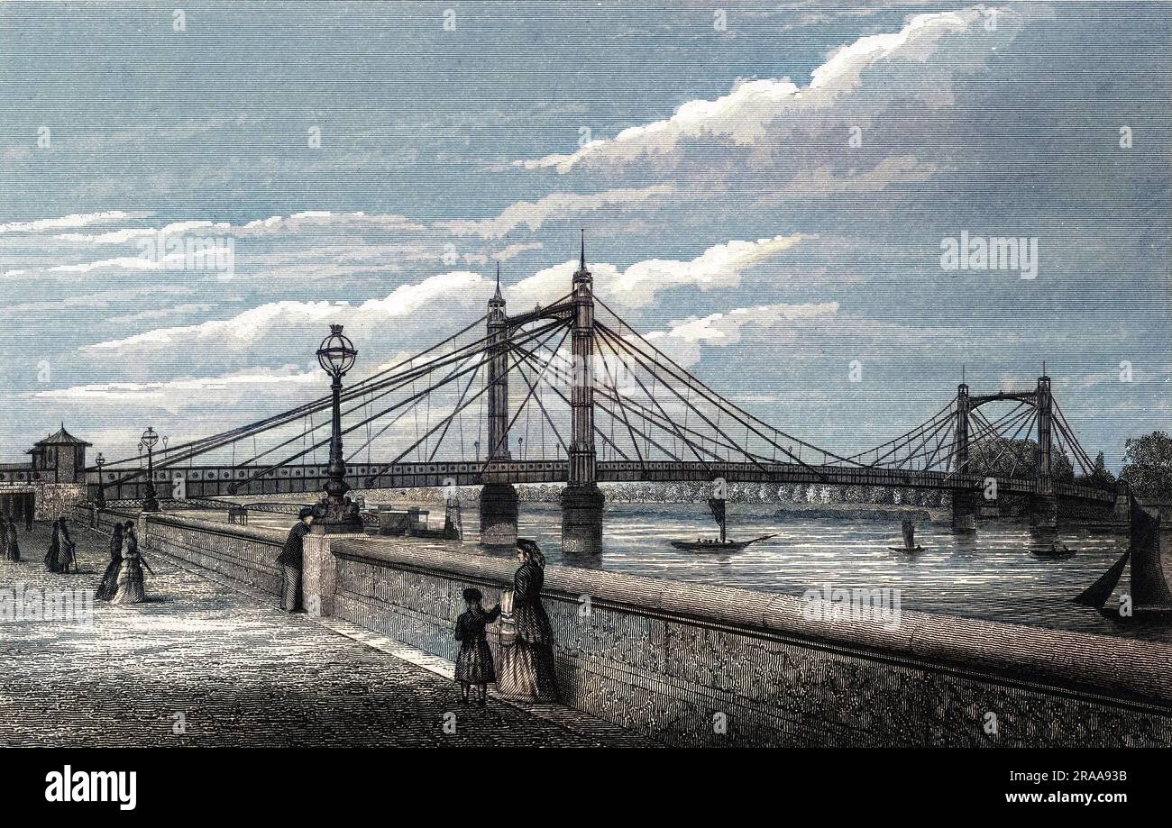 Connecting Chelsea and Battersea : built 1871-3 by R M Ordish using a ...