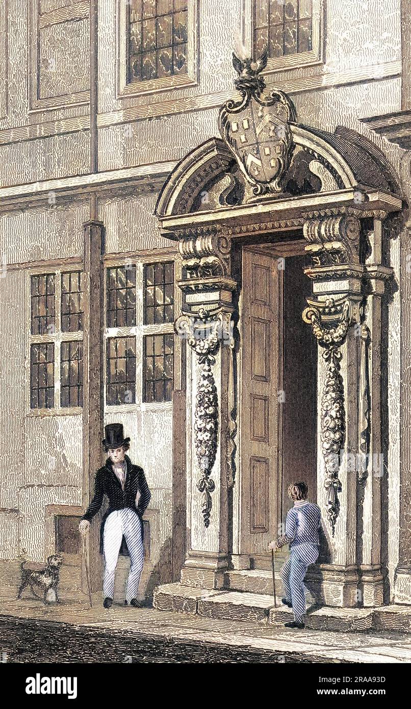 Painter Stainer's Hall, Little Trinity Lane Date: 1830 Stock Photo - Alamy