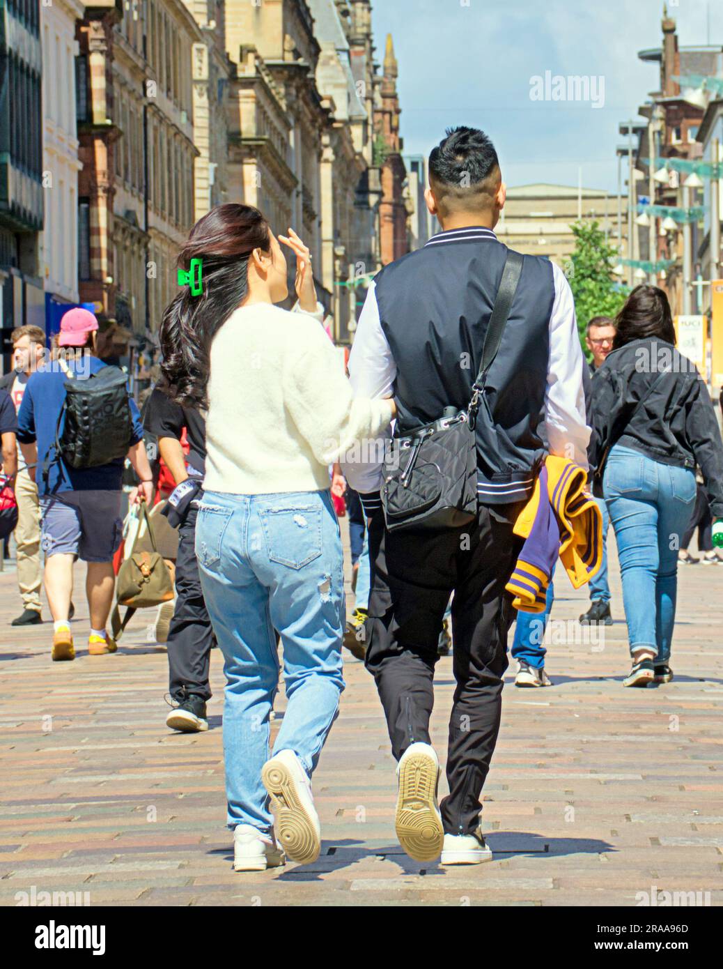 Glasgow, Scotland, UK 2nd July, 2023. UK Weather: Mild after a warm ...