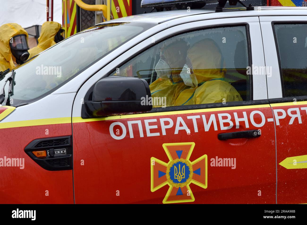 Ukrainian emergency workers hi-res stock photography and images - Alamy
