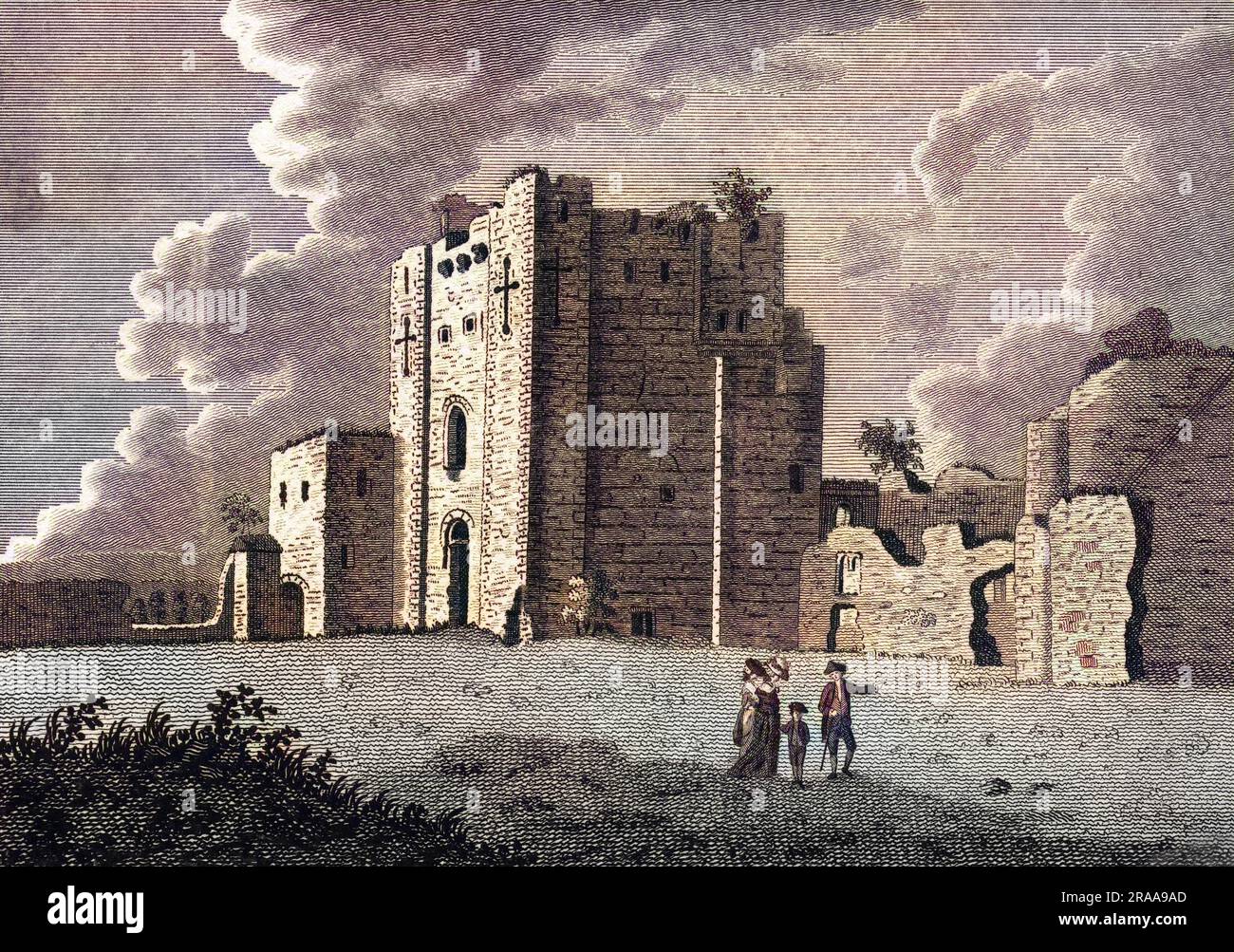 The ruins of Brougham Castle, Cumbria (formerly Westmoreland) Date ...