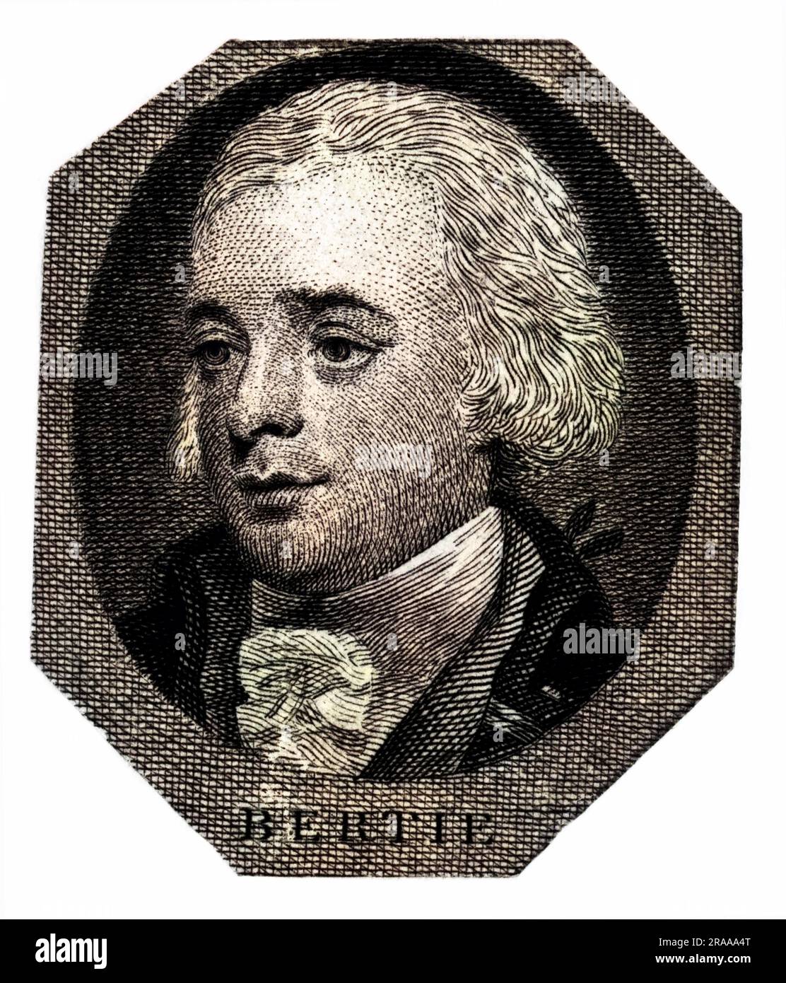 Sir Thomas Bertie (1758-1825) served as an officer in the British Royal ...