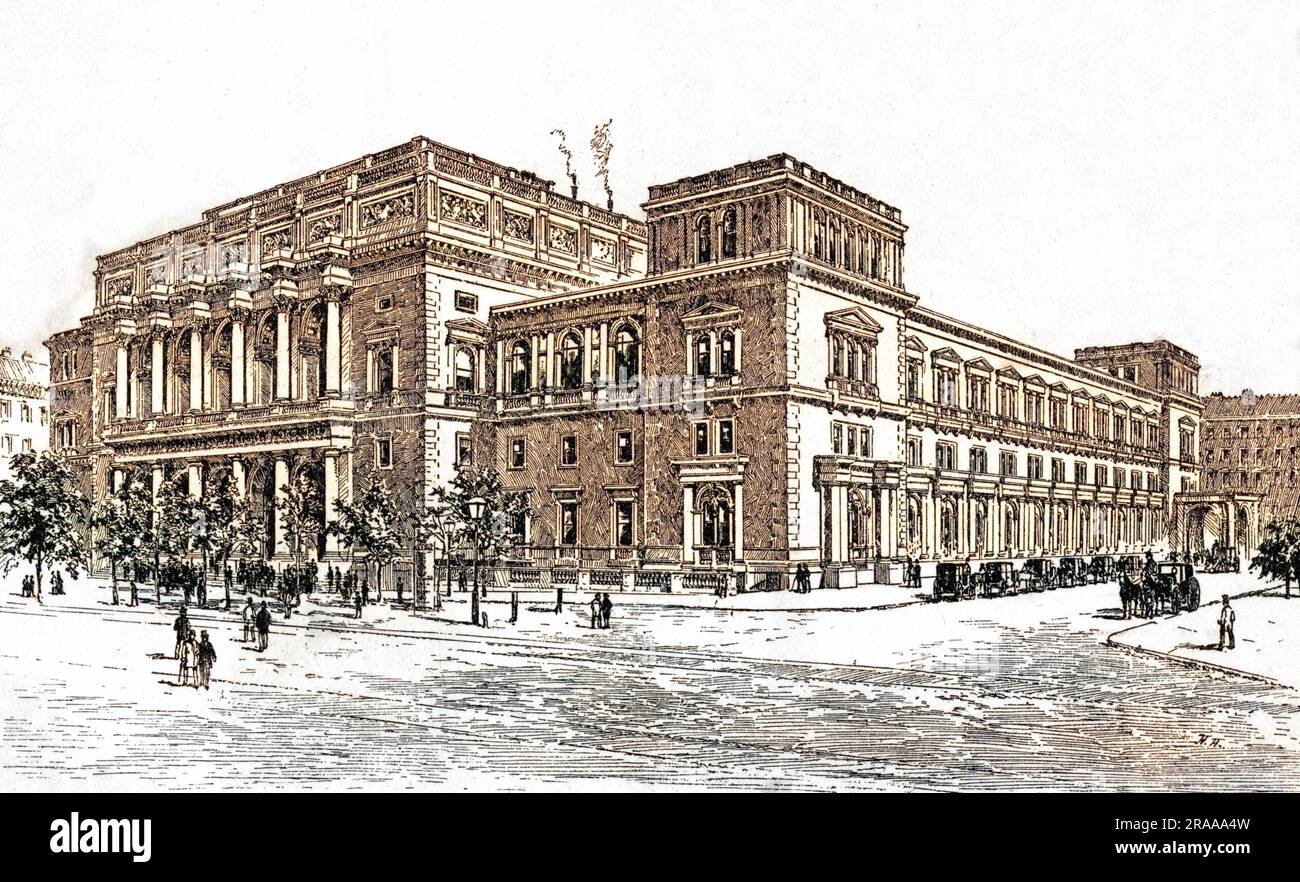 The stock exchange at Vienna in 1889. Date: 1889 Stock Photo - Alamy