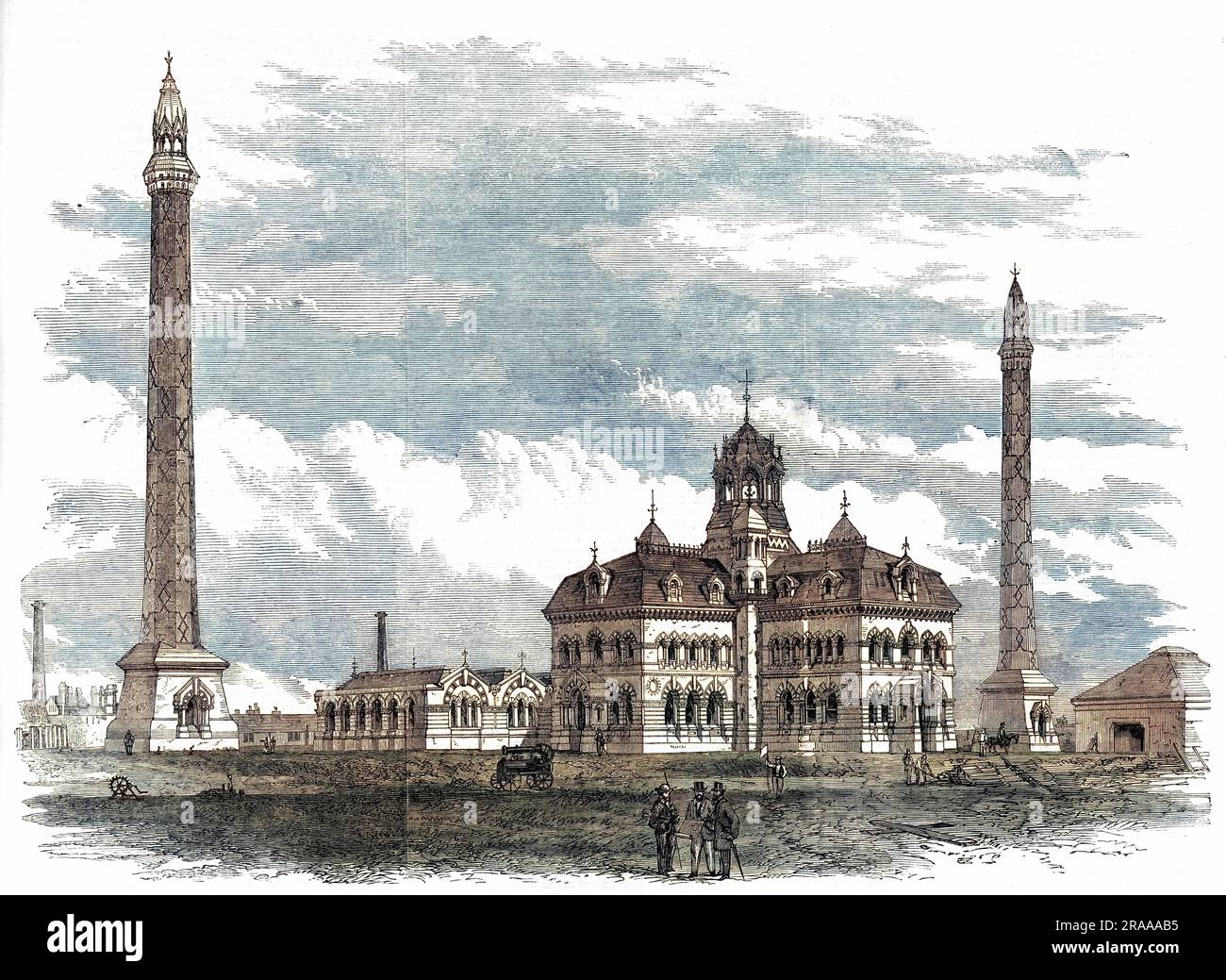 Exterior of the Abbey Mills Pumping Station at West Ham, London. This ...