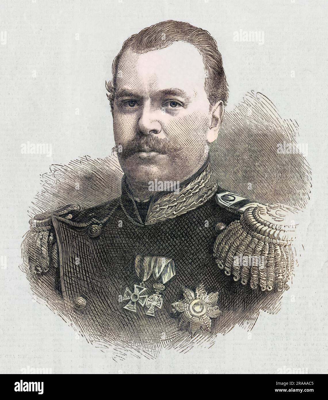Tsar Nicholas II. The Tsar poses for a photograph by a Soviet soldier ...