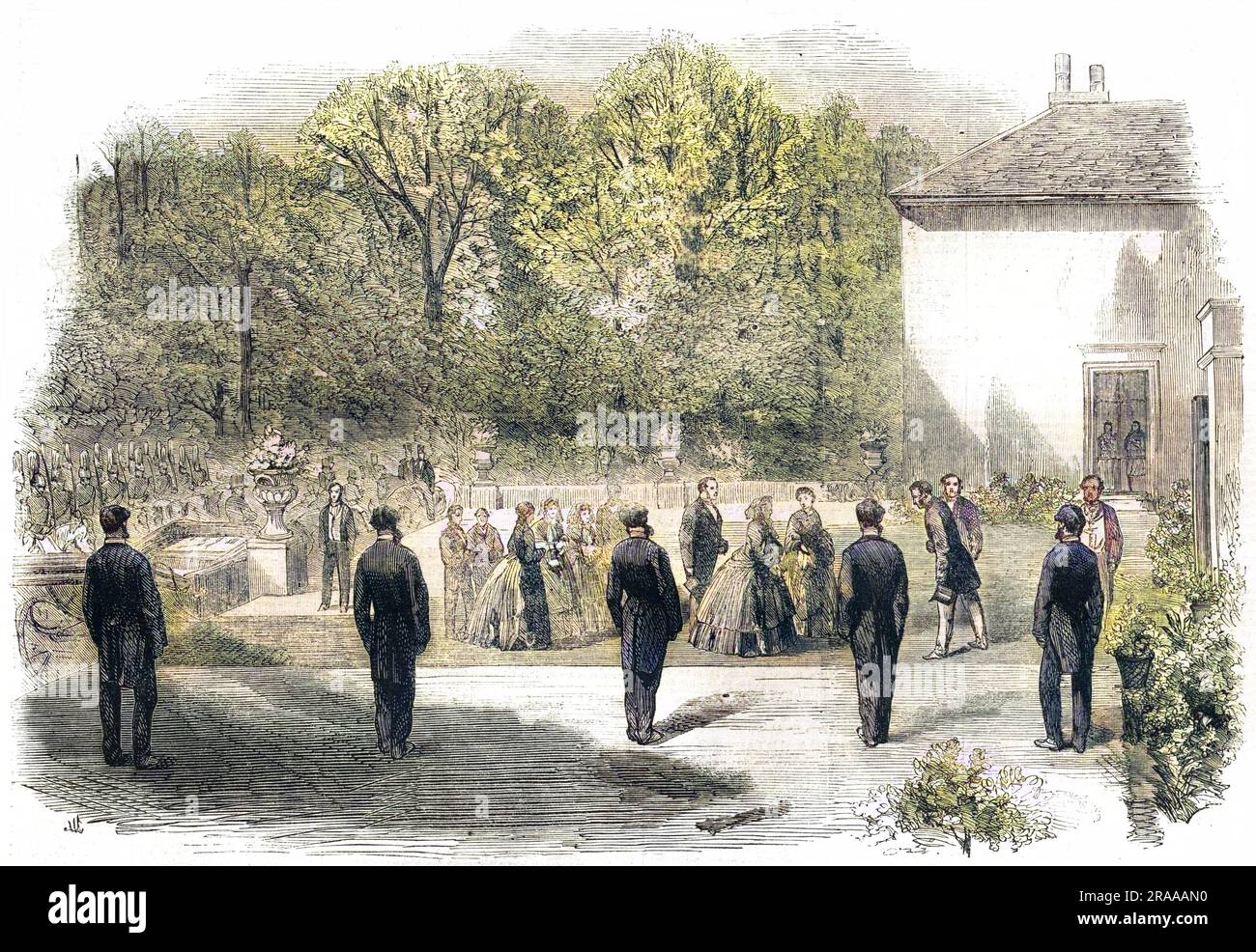 Reception of Queen Victoria at Killarney House by Viscount Castlerosse ...