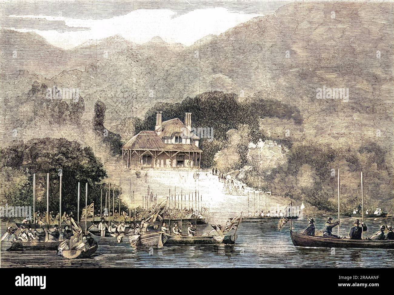 The royal party visiting Lord Castlerosse's cottage at Glena, on the ...