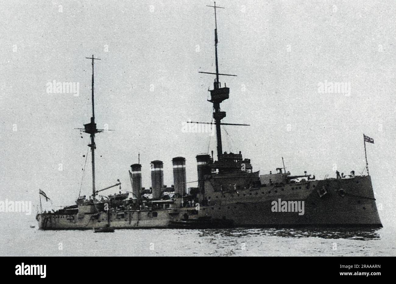 The lead ship of the Duke of Ediburgh class of armoured cruisers ...