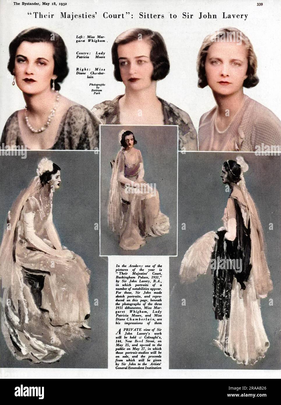 Three of the many sitters included in Their Majesties' Court by John ...