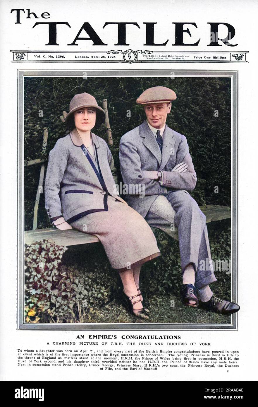 A portrait of the Duke and Duchess of York to celebrate the birth of ...