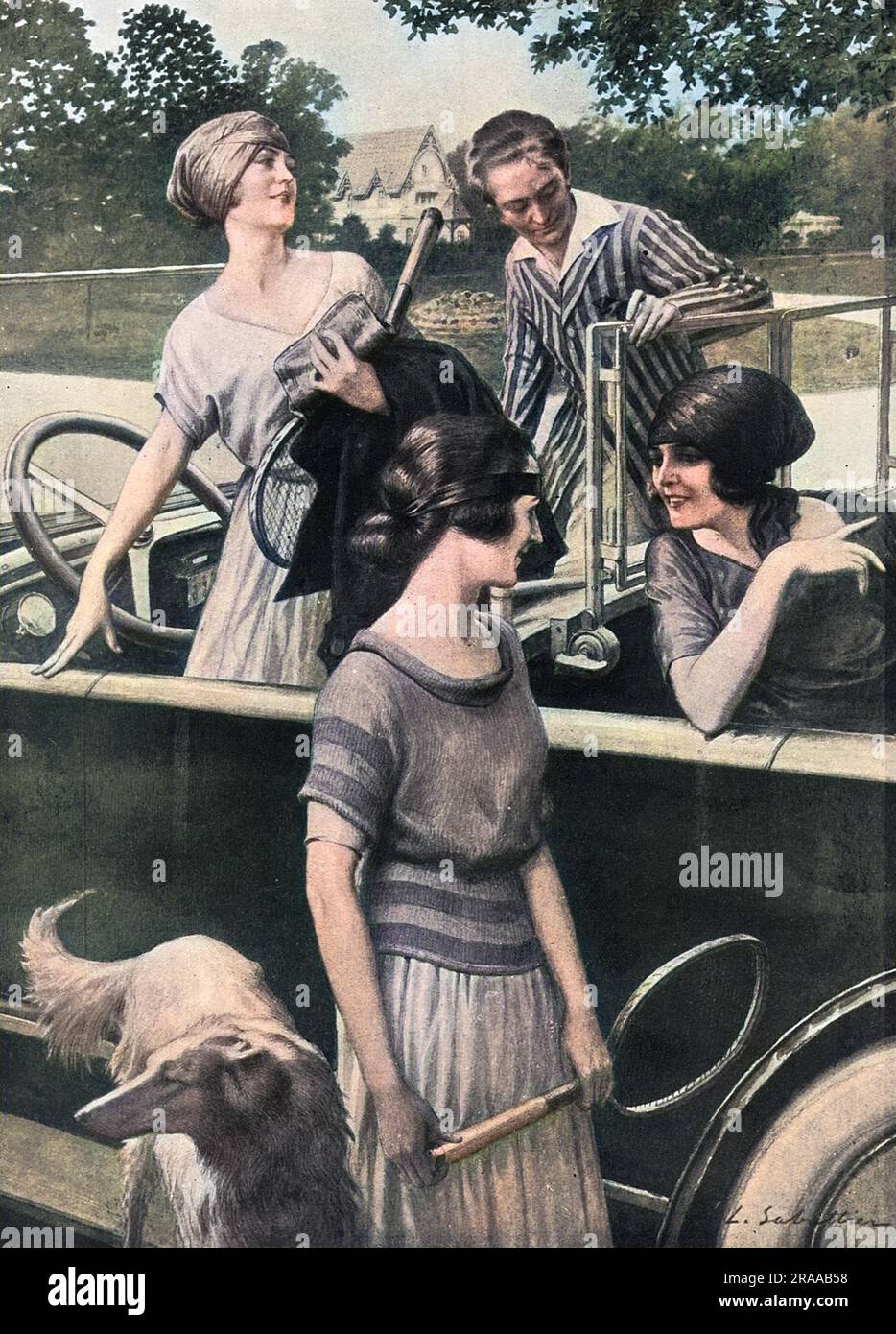 1920s woman car hi-res stock photography and images - Alamy