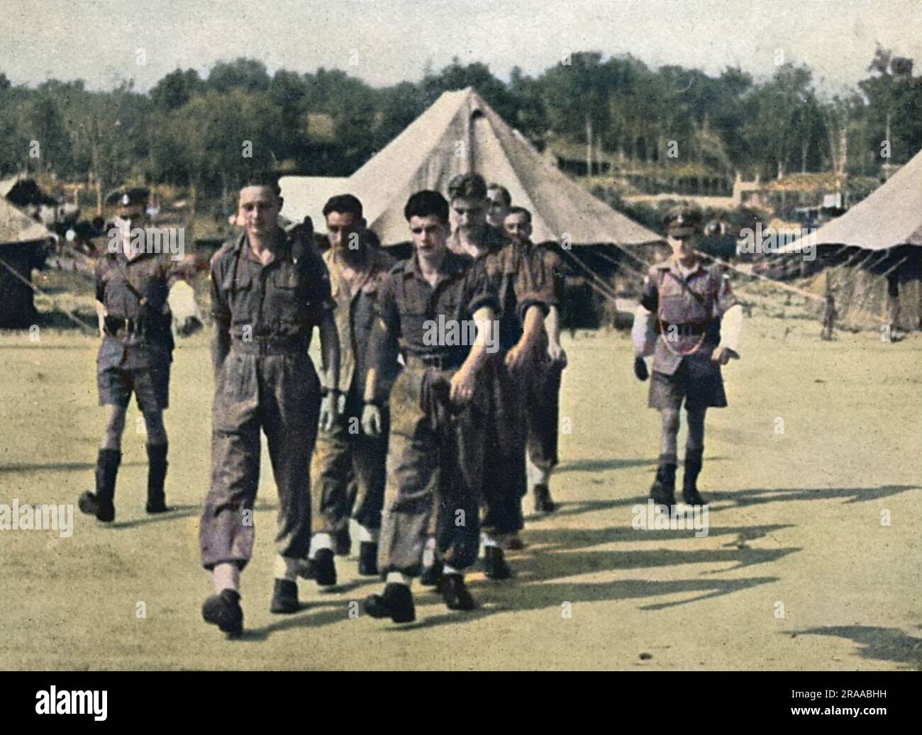 Some of the accused privates of the 13th Battalion Parachute Regiment ...