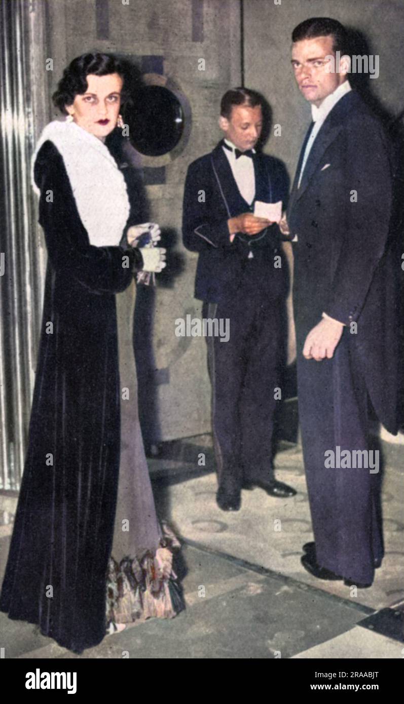 Mr and Mrs Charles Sweeny attending a gala presentation, in aid of the ...