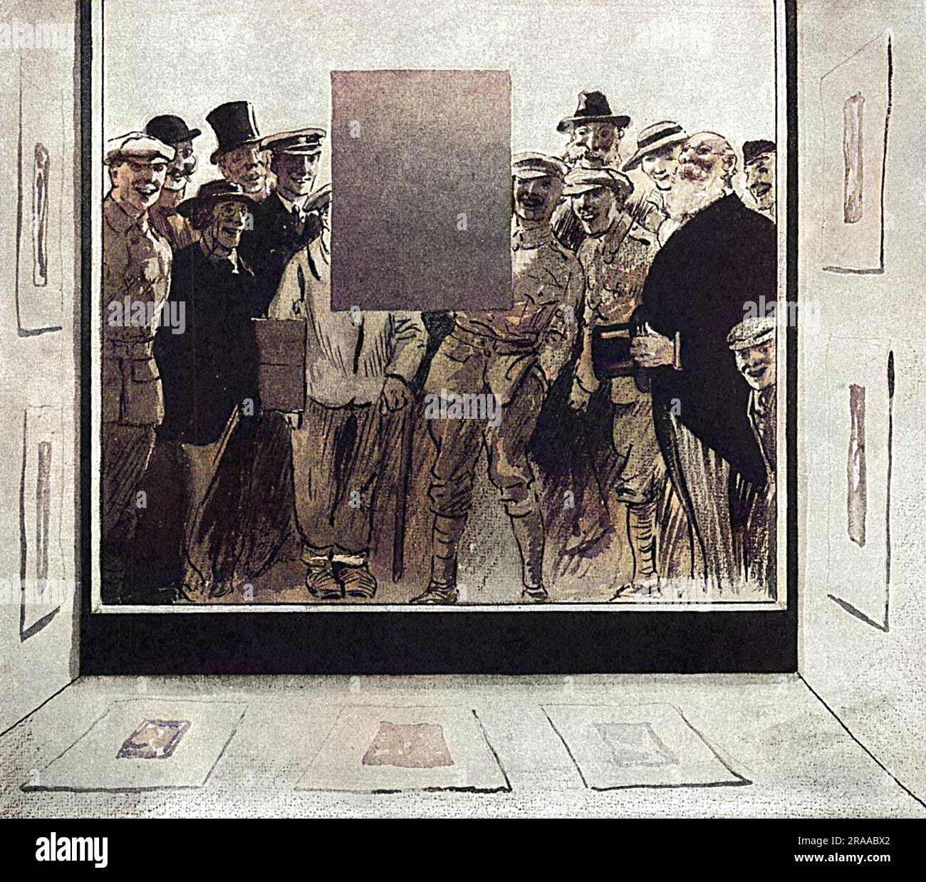 A sketch from inside the Graphic Galleries at 190, Strand, London ...