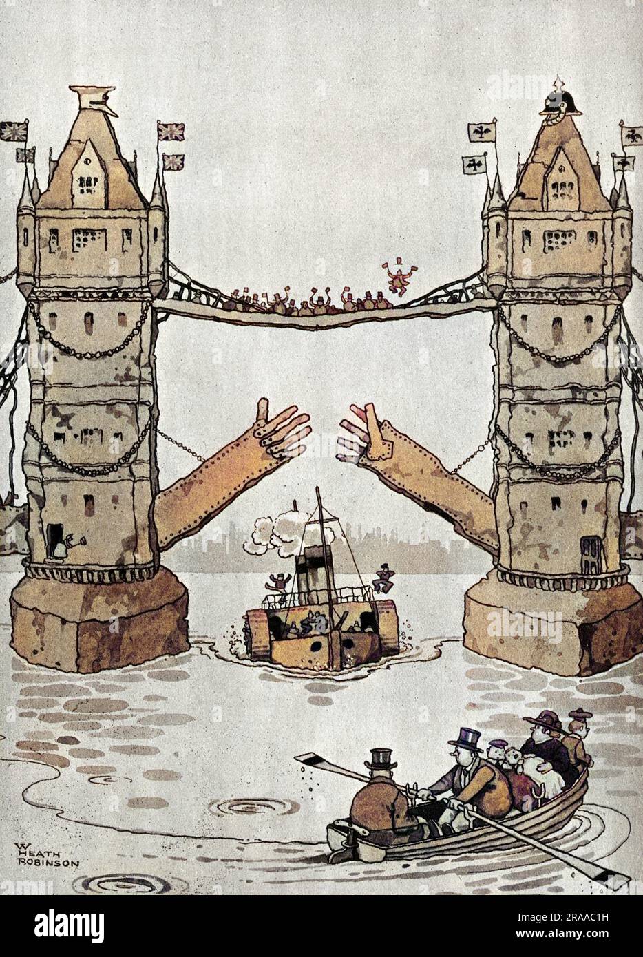 Another suggestion for the celebrations of peace in London in 1919 - decorating Tower Bridge and ...