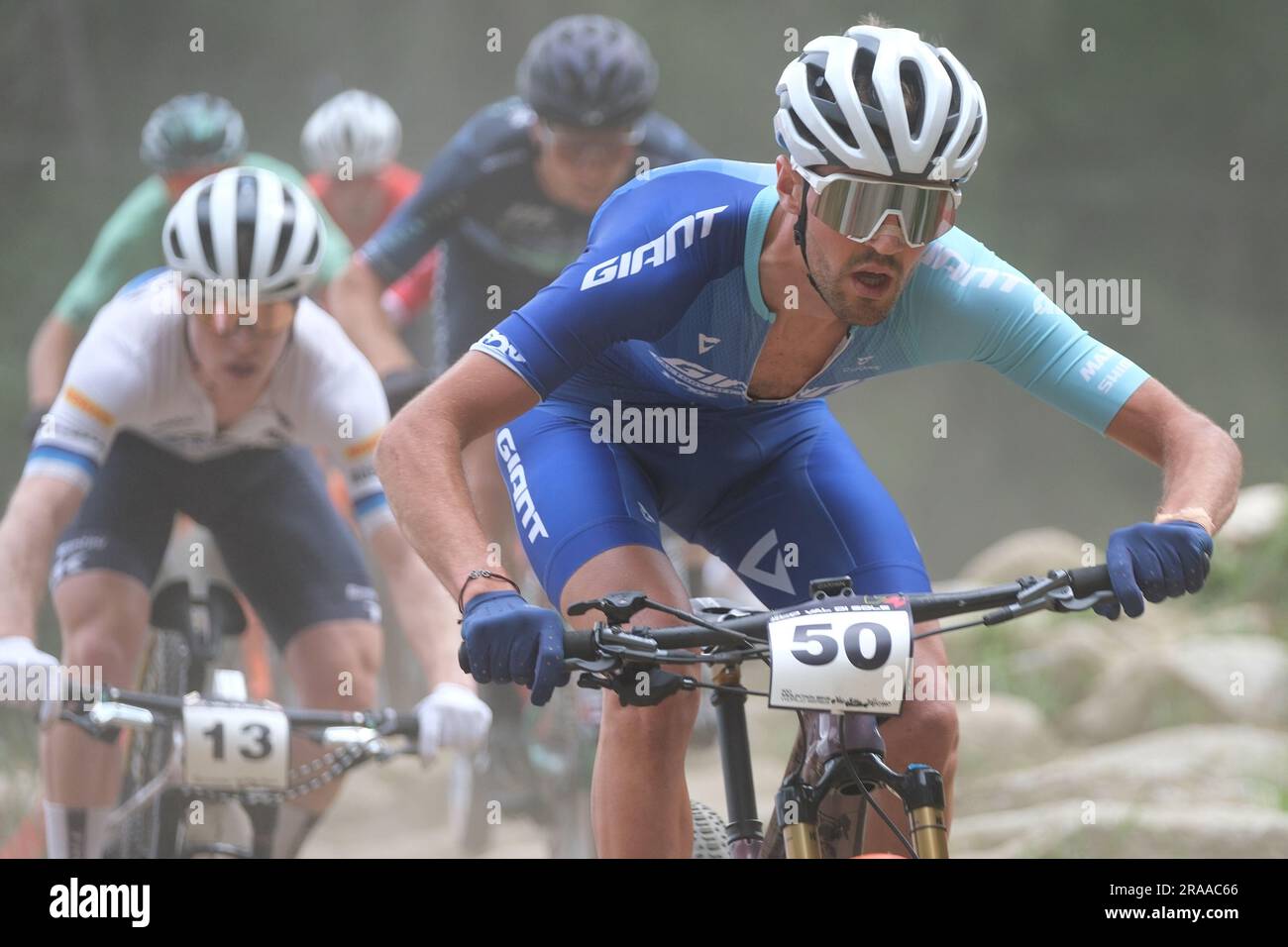 Antoine Philipp (FRA) in action during XCO Elite Men race, at UCI MTB ...