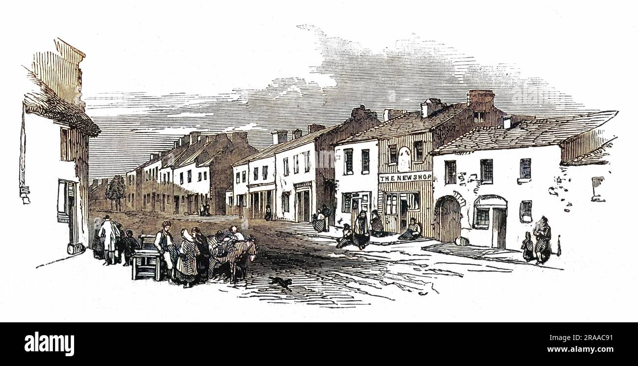 A street in Ballingarry, South Tipperary, Ireland, scene of a rebellion ...