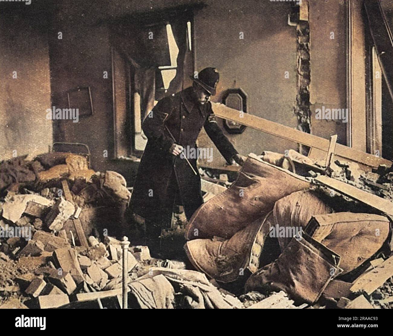 German bombardment of the East Coast during the First World War. A ...