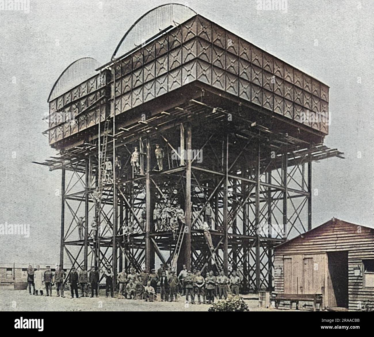 One of a number of tanks, each holding 100,000 gallons of water, made ...