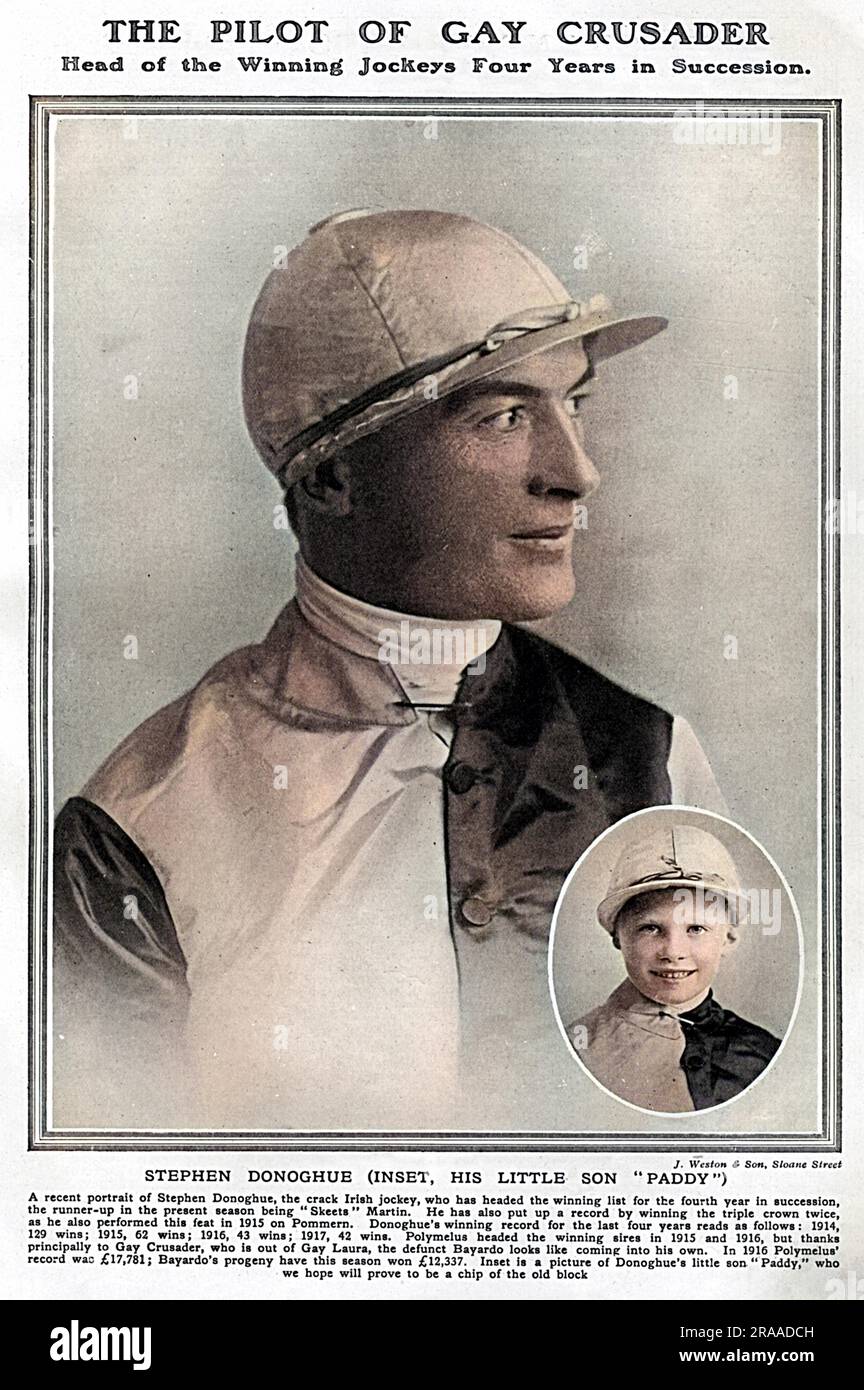 Stephen Donoghue (1884 - 1945), English flat race jockey who won the ...