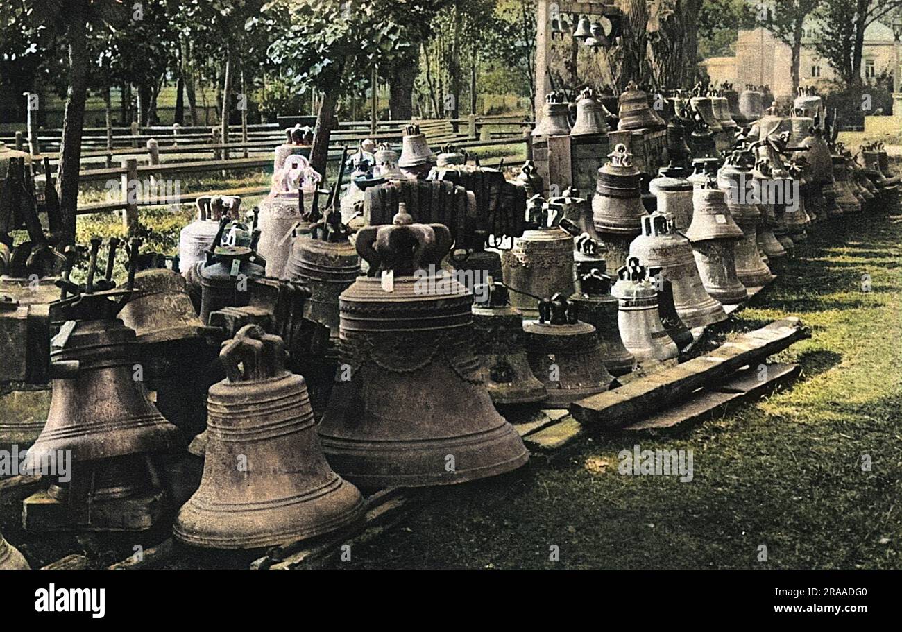 Russian church bells from a variety of churches of different ...