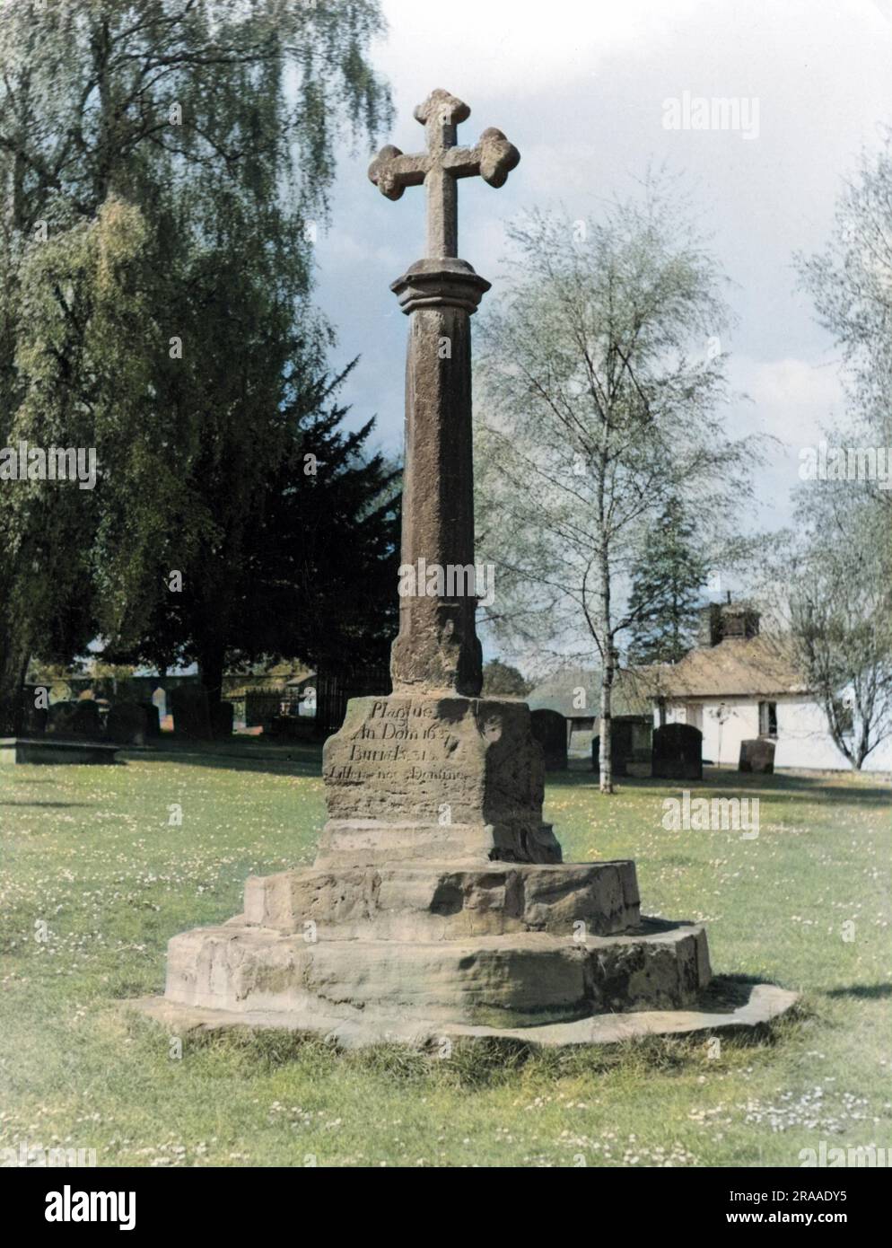 The Plague Cross at Ross, Herefordshire, England. Situated in the ...