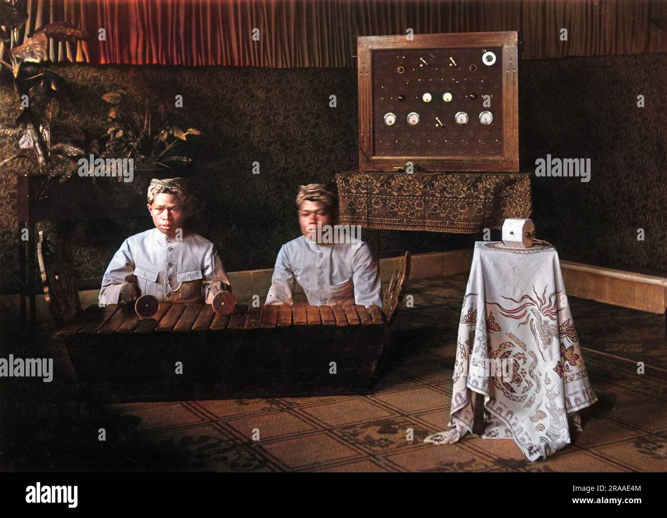 A broadcast from a wireless station in Bandoeng, Java, Indonesia. Date ...