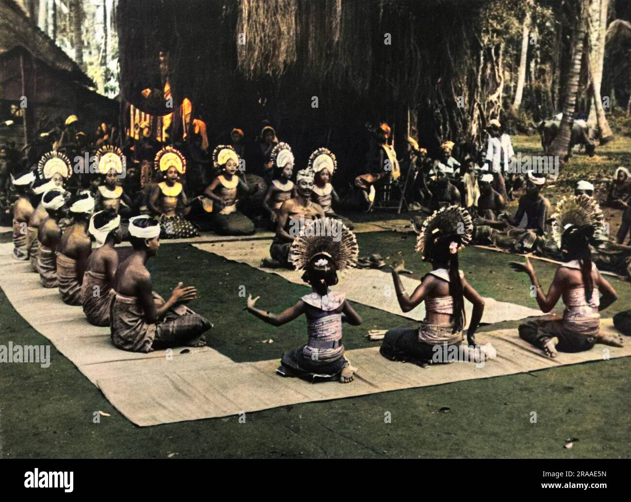 Seated 'dancers' performing an artistic number for the middle class ...