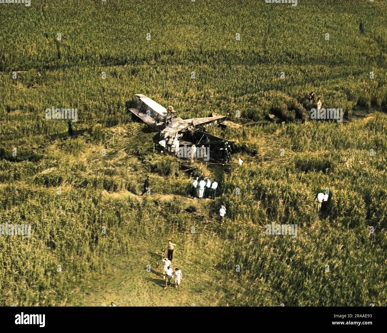 The aeroplane of AMY JOHNSON and husband JAMES MOLLISON, abandoned ...